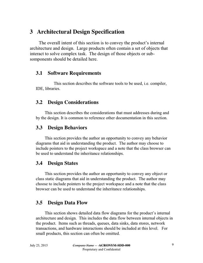 Software Design Document In Word And Pdf Formats Page 9 Of 17