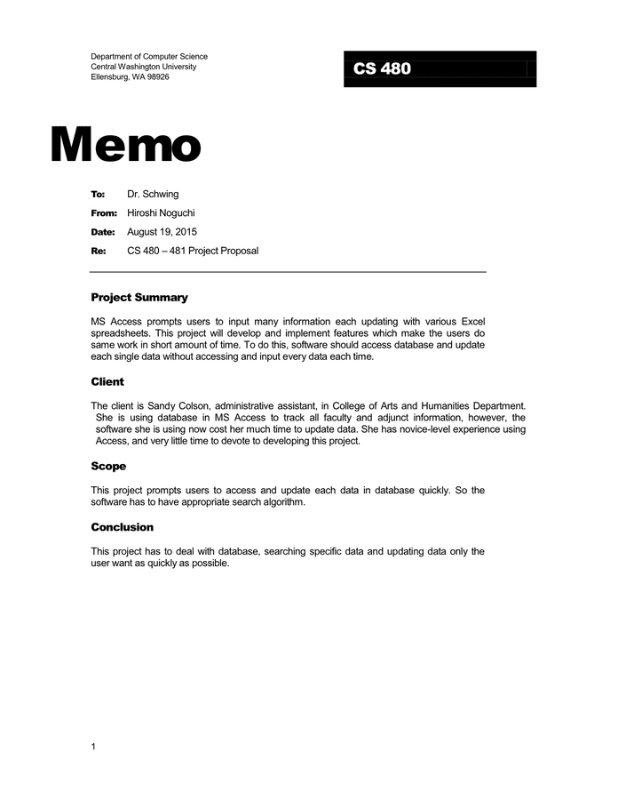 Professional Memo In Word And Pdf Formats
