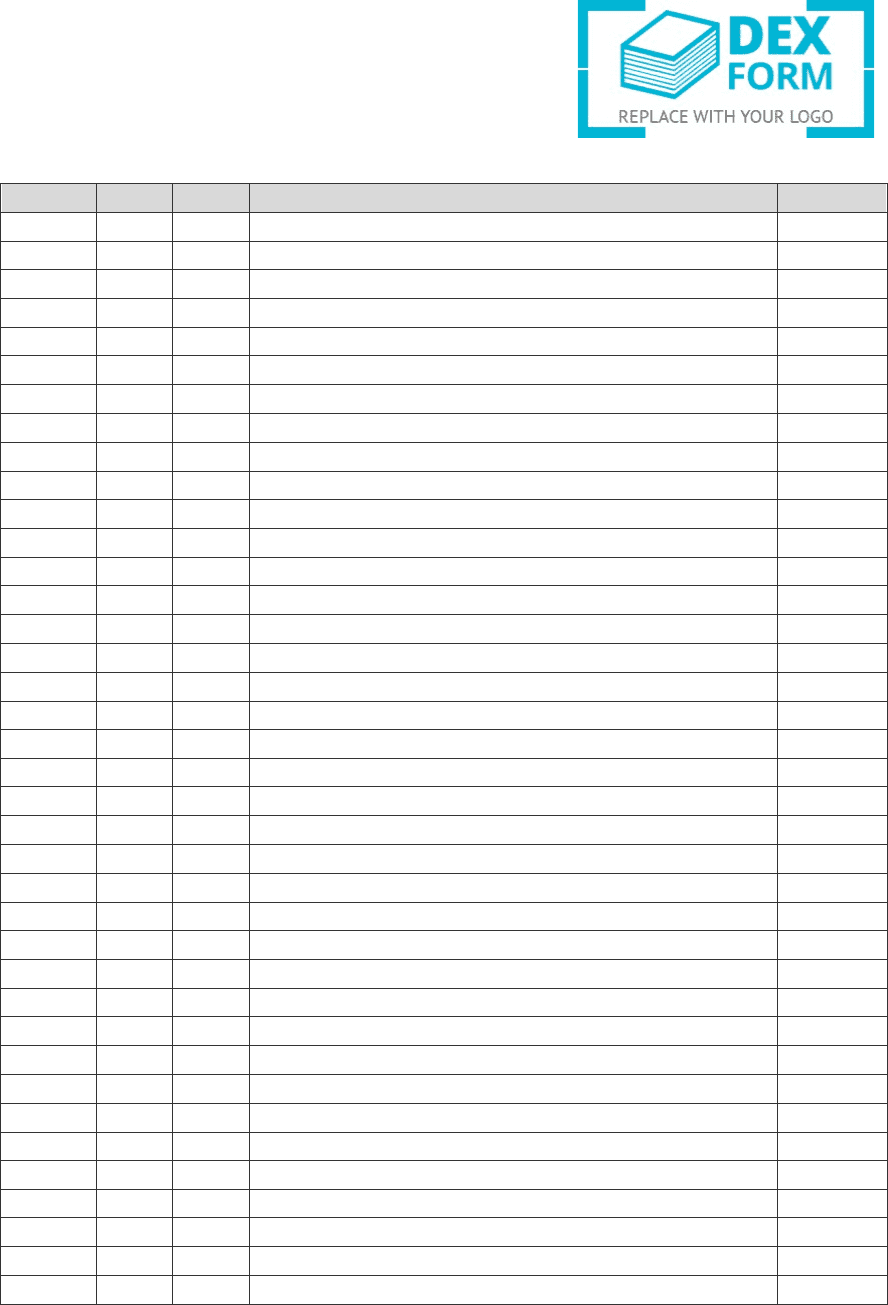 Shot List Template In Word And Pdf Formats