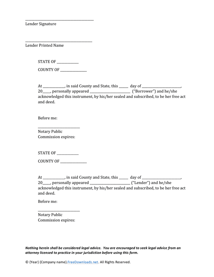 Promissory Note Template California In Word And Pdf Formats Page 3 Of 4