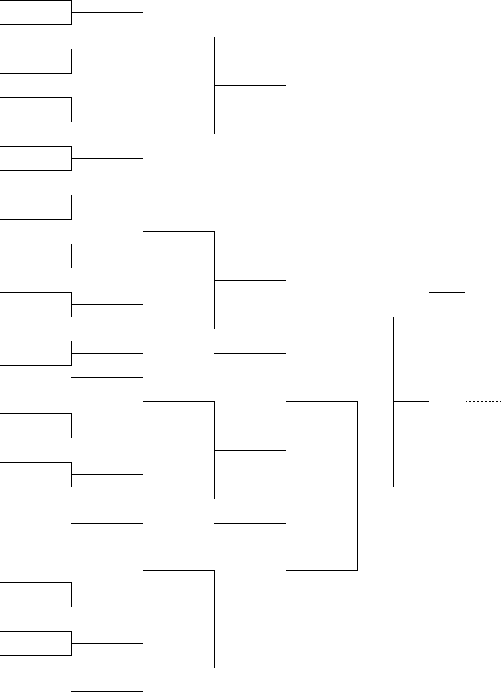 16 Team Bracket Template In Word And Pdf Formats
