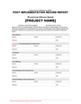 Post implementation review report template in Word and Pdf formats ...