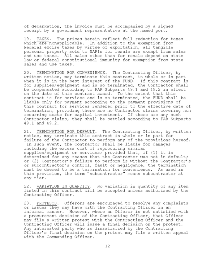 Sample entertainment contract in Word and Pdf formats - page 12 of 14