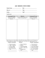 Abc observation form in Word and Pdf formats