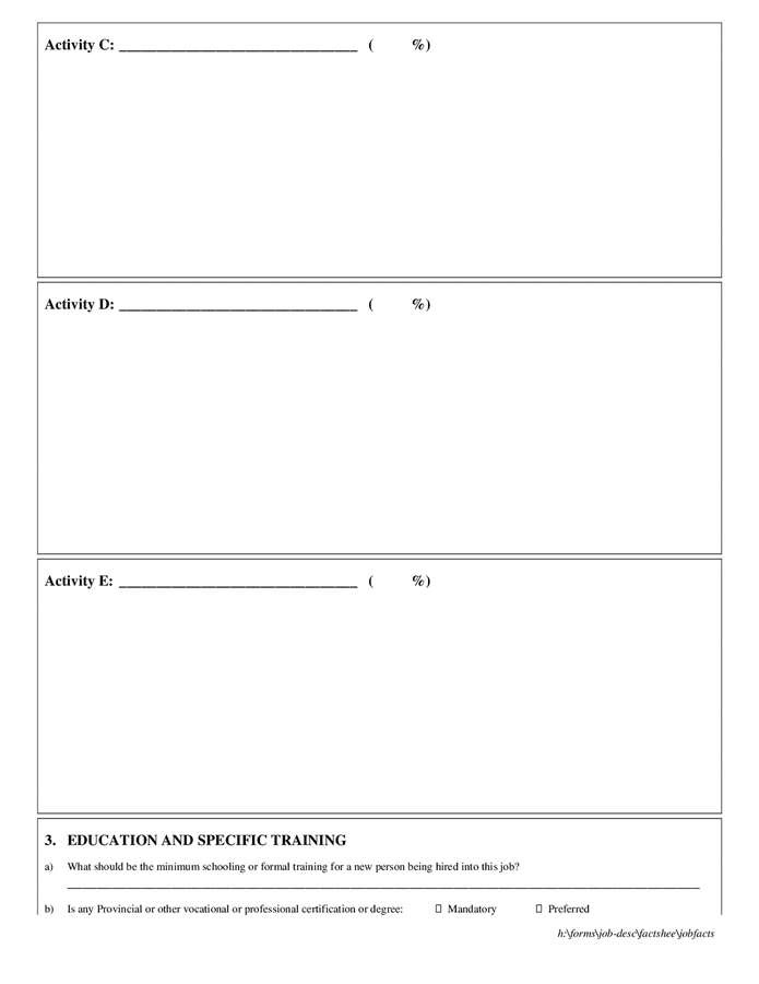 Job fact sheet form in Word and Pdf formats - page 3 of 7