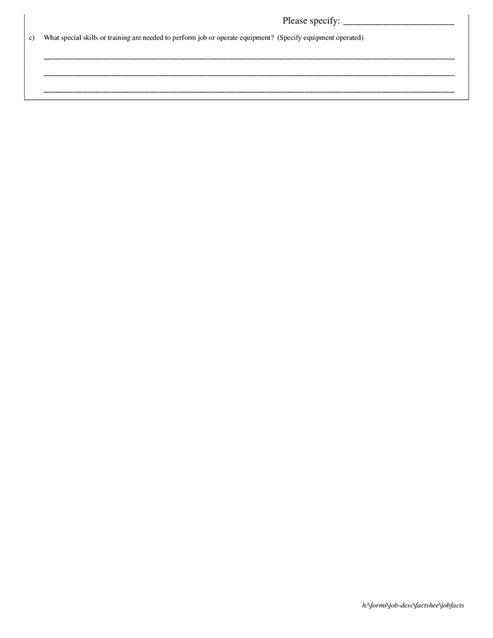 Job fact sheet form in Word and Pdf formats - page 4 of 7