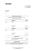 invoice template uk