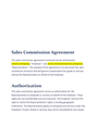 Sales commission agreement in Word and Pdf formats