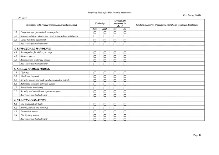 Sample Of Report For Ship Security Assessment In Word And Pdf Formats sample-of-report-for-ship-security-assessment-in-word-and-pdf-formats