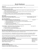 kinesiology resume sample