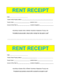 Rent receipt form (Canada, British Columbia) in Word and Pdf formats