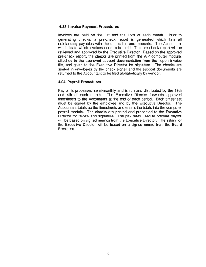 Sample accounting policies and procedures in Word and Pdf formats ...