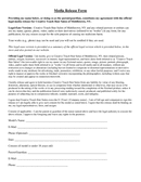 media release sample form
