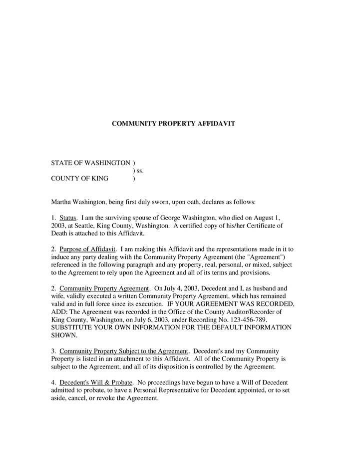 General Affidavit - download free documents for PDF, Word and Excel