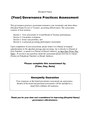 Governance practices assessment survey questionnaire - hospital in Word ...
