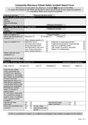 pharmacy patient safety incident report form uk