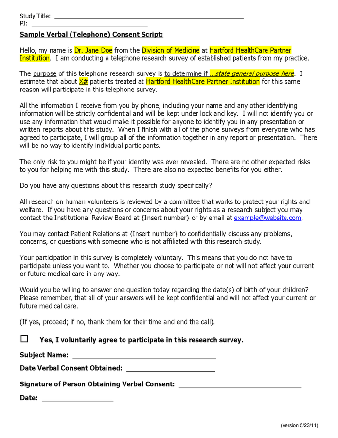 Medical Consent Form - download free documents for PDF, Word and Excel