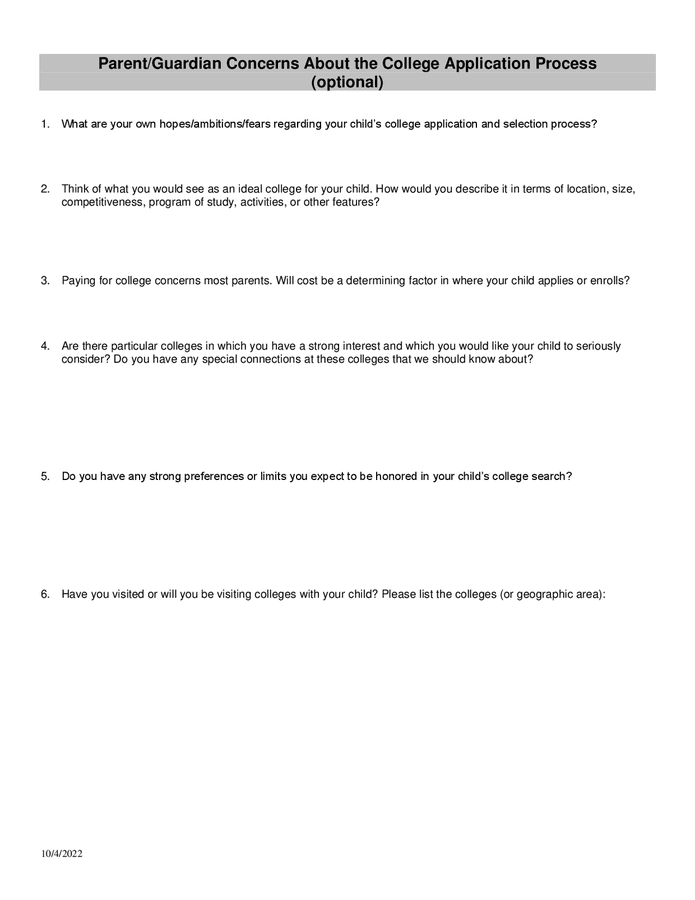 School parent/guardian brag sheet in Word and Pdf formats - page 3 of 3