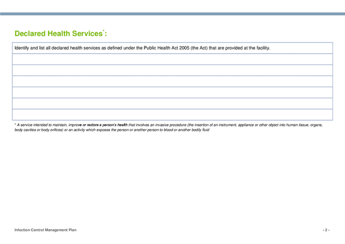 Infection control management plan (Australia) in Word and Pdf formats ...