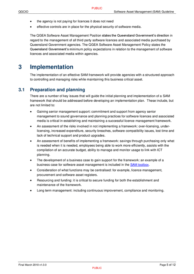 Software Asset Management Sam Guideline In Word And Pdf Formats Page 5 Of 12