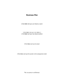 Short business plan template in Word and Pdf formats