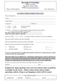 Sample on-street parking permit application in Word and Pdf formats ...