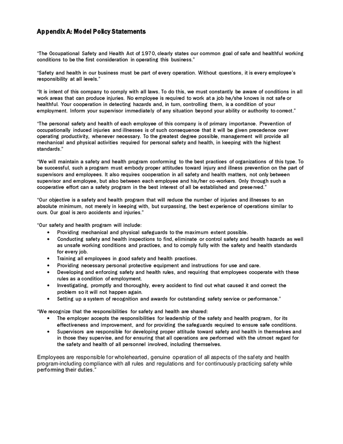 IIPP Model Template In Word And Pdf Formats Page 8 Of 9