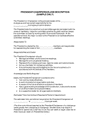 President / chairperson job description sample in Word and Pdf formats