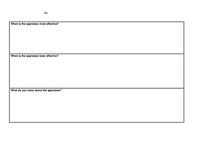 360 - degree feeback template in Word and Pdf formats - page 2 of 2
