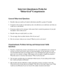 Sample interview questions in Word and Pdf formats