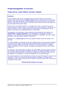 Project Initiation Document - download free documents for PDF, Word and ...