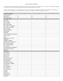 home comparison checklist