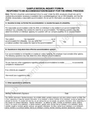 sample medical inquiry form