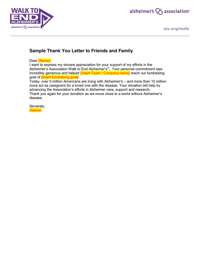 Thank You Letter Sample - download free documents for PDF, Word and Excel