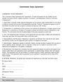 Commission sales agreement in Word and Pdf formats
