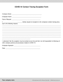 Emergency Contact Form - download free documents for PDF, Word and Excel