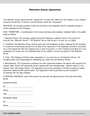 Retention bonus agreement in Word and Pdf formats