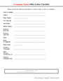 Company offer letter checklist in Word and Pdf formats