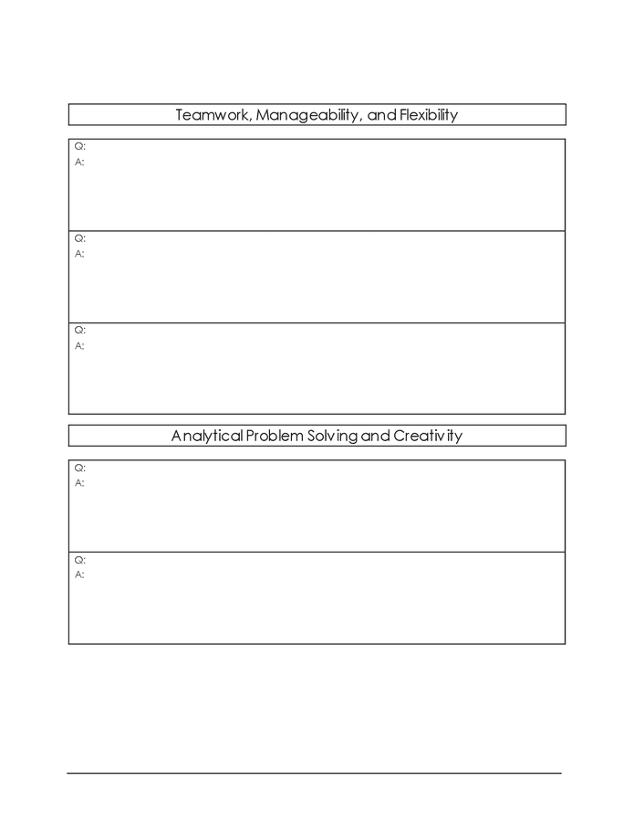 Candidate interview worksheet in Word and Pdf formats - page 3 of 5 Candidate interview worksheet in Word and Pdf formats - page 3 of 5