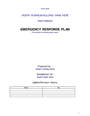 Emergency response plan template in Word and Pdf formats