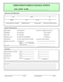 Employee payroll/change notice in Word and Pdf formats