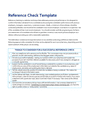 Reference check template in Word and Pdf formats - page 2 of 4