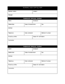 reference check form