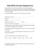 leave request form