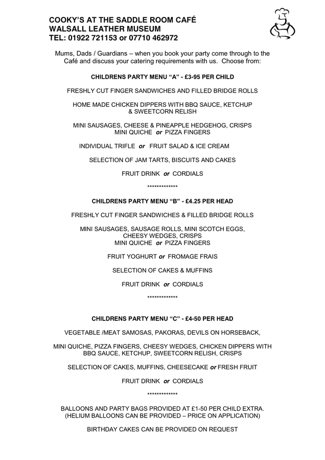 Party Menu Template - download free documents for PDF, Word and Excel