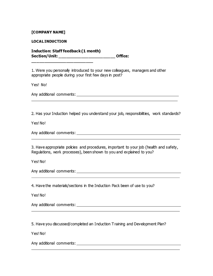 Local induction form in Word and Pdf formats
