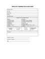 Employee termination / leave form in Word and Pdf formats