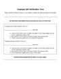 Employee self-certification form in Word and Pdf formats