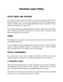 Parental leave policy in Word and Pdf formats