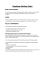 Employee parking policy in Word and Pdf formats